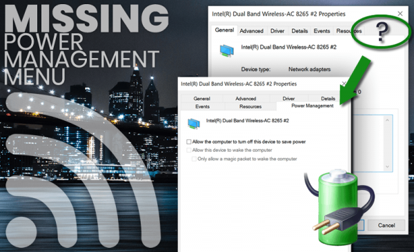 Missing Device Power Management Options (FIX) - Dan Antonielli
